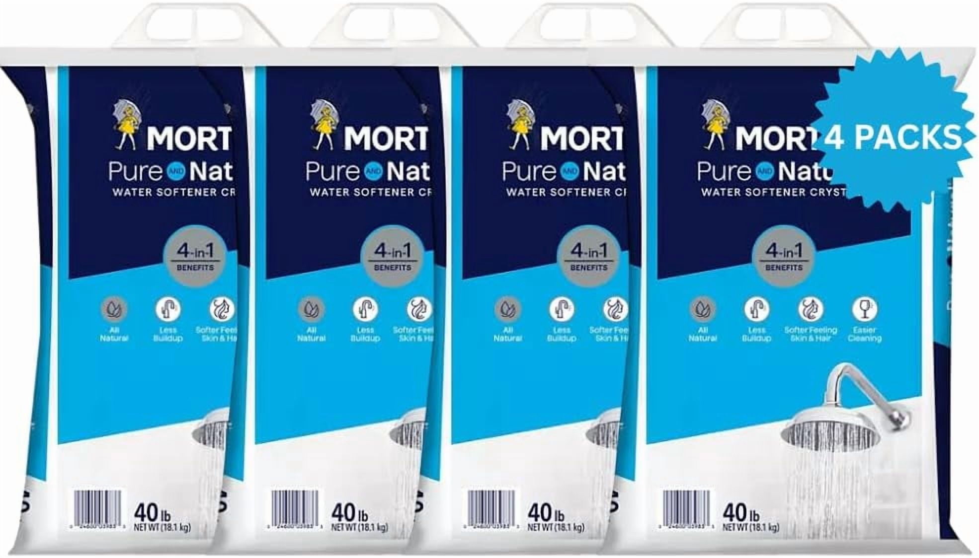 (4 Pack) Water Softener Salt Crystals – Natural High-Purity Salt for ...