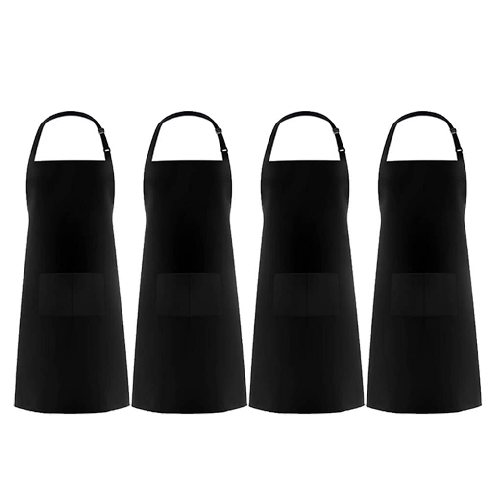 4 Pack Waterproof Rubber Vinyl Apron with Adjustable length neck strap ...