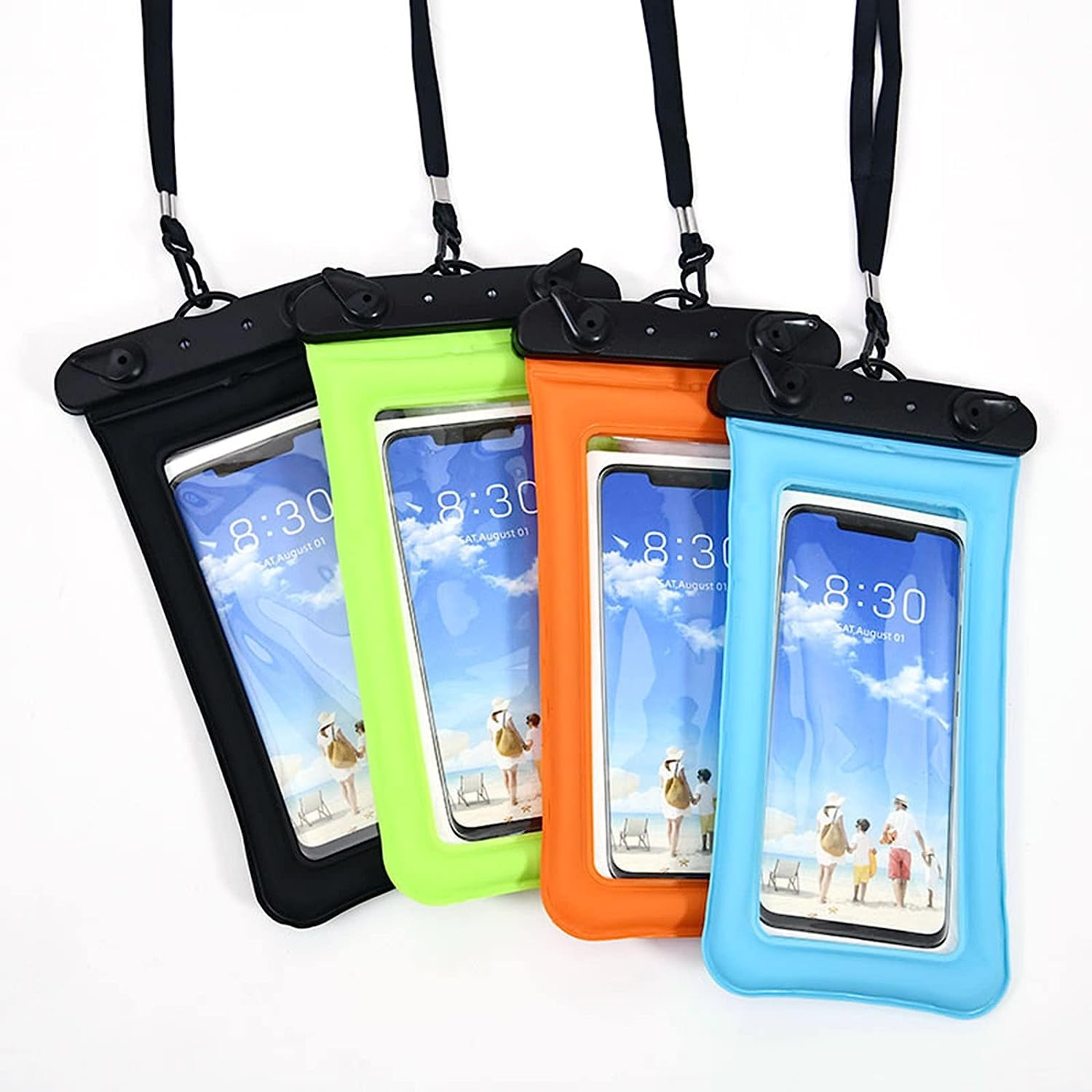 [4 Pack] Waterproof Snorkeling Floating Phone Dry Bag Case IPX8 ...