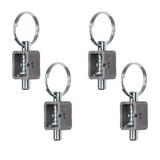 4 Pack Weld-On Spring Loaded Latch, 5/8" Steel Heavy-Duty Trailer Gate ...