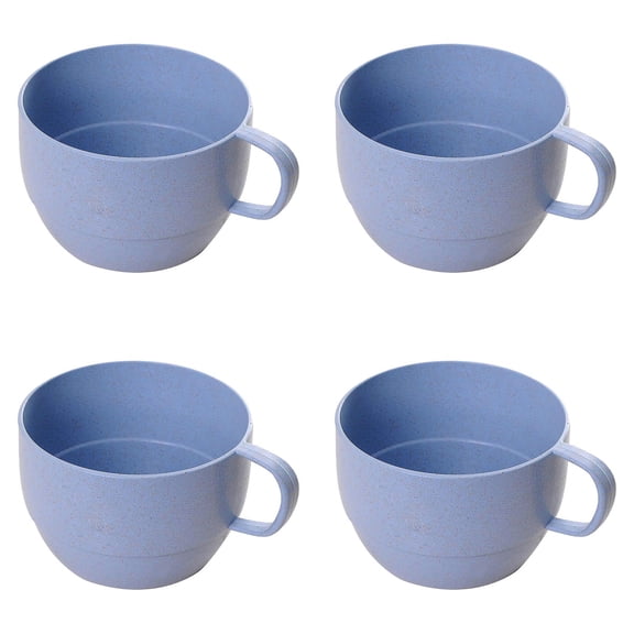 CMYYNNA Wheat Straw Milk Cup,Plastic Unbreakable Tableware Reusable ...