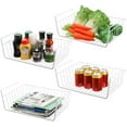 4 Pack White Under Shelf Wire Basket Hanging Storage Baskets, Under ...