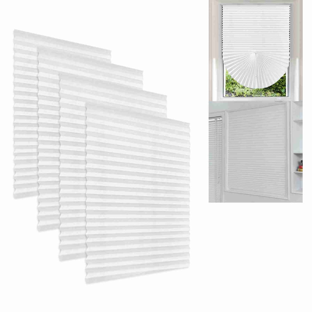 4 Pack White Window Shades (24" x 60"), Paper Blinds, Temporary Blinds ...