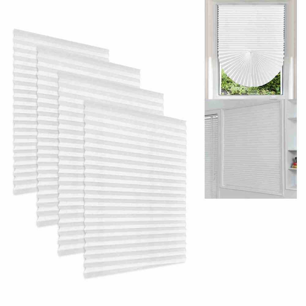 4 Pack White Window Shades (36" x 72"), Paper Blinds, Temporary Blinds ...