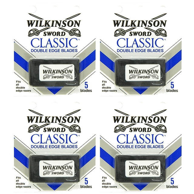 (4 Pack) Wilkinson Sword Classic 5 Double Edge Blades - Walmart.com