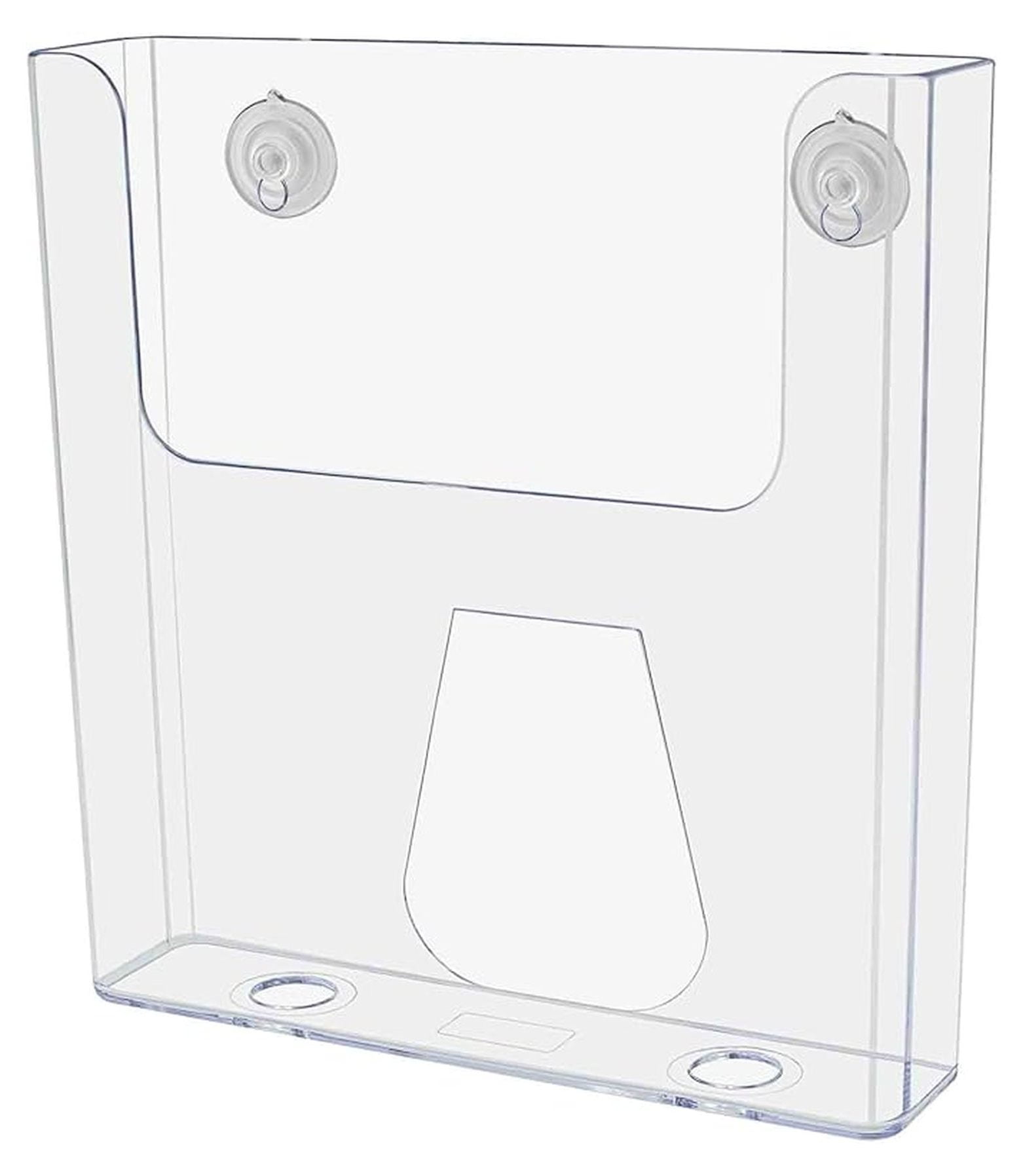 4 Pack Window Mount Brochure Holder with Suction Cups 8.5" Flyers ...