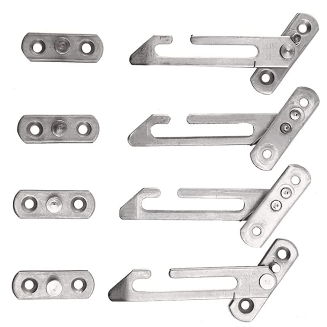 4 Pack Window Restrictor Locks Window Restrictor Hook Steel Lock ...