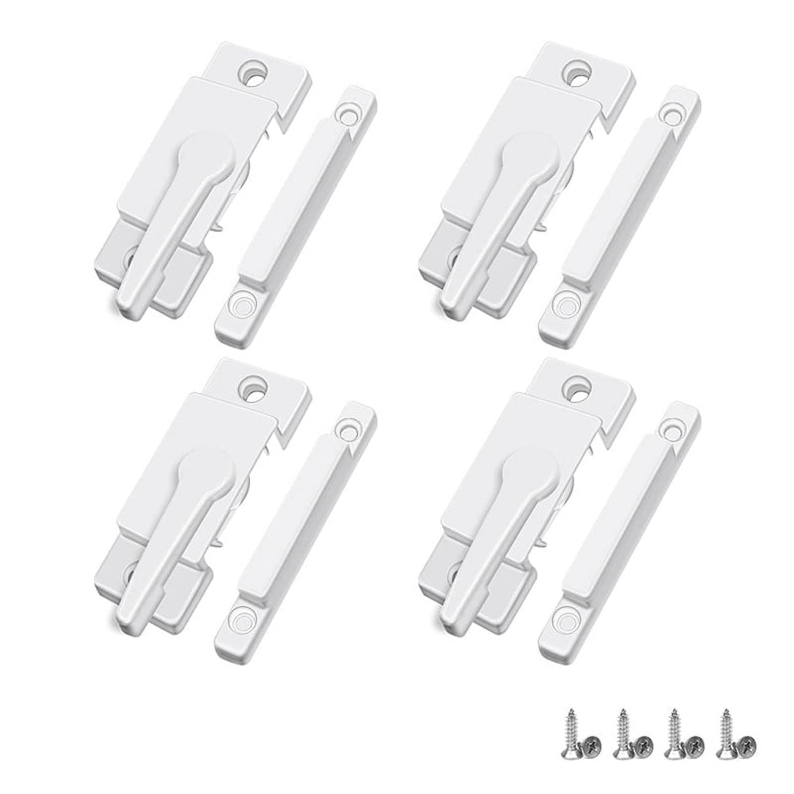 4 Pack Window Sash Locks, Latches Replacement Locks White Fits ...