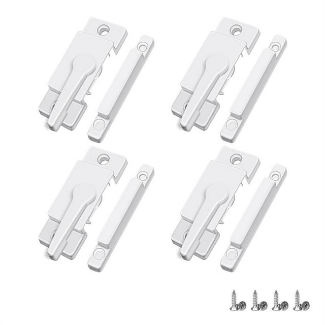 4 Pack Window Sash Locks, Window Latches Replacement Sash Locks White ...