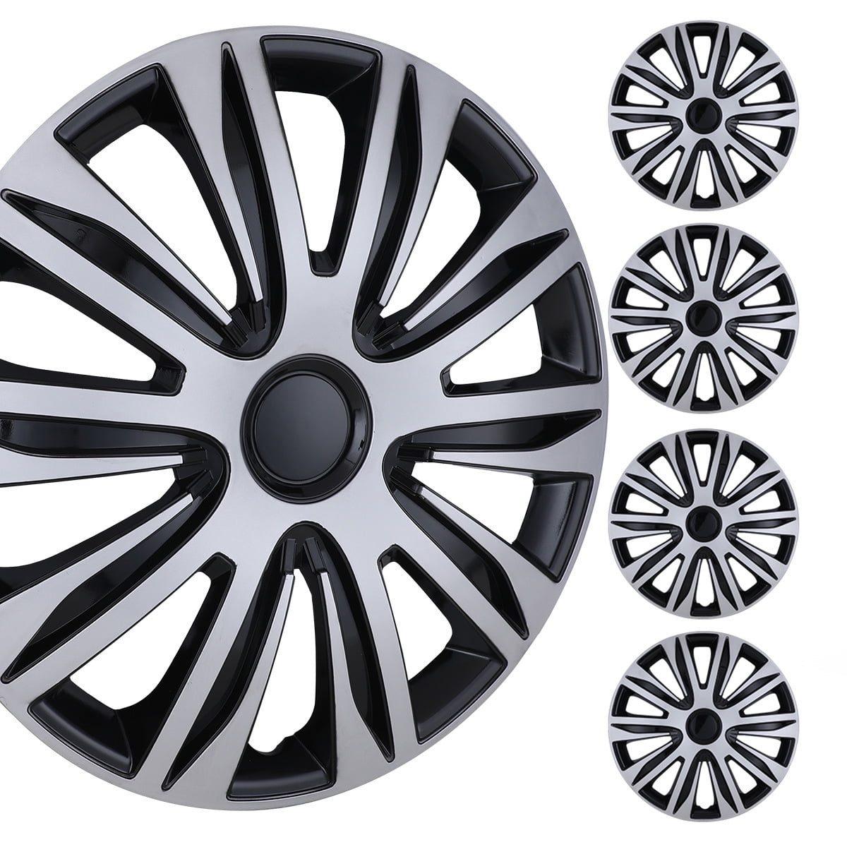 Spinner Hubcaps Hubcap Wheel Cover Replacement 16 Hub Caps Universal ...