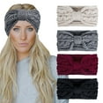 4 Pack Winter Headbands for Women Knitted Ear Warmer Headband Crochet ...