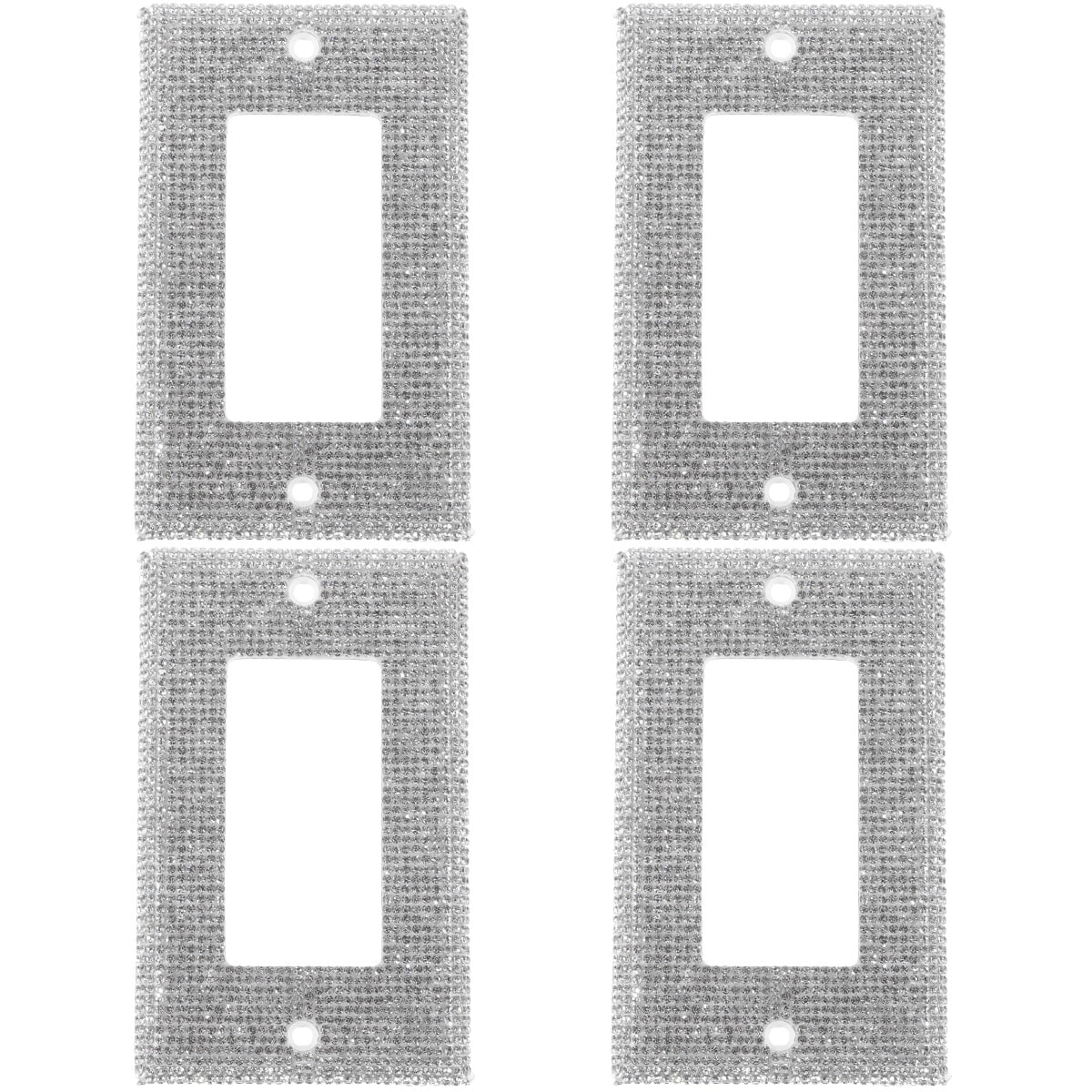 COMPUKAS Outlet Cover Plate Silver For Business Owners 4Pcs 4.5x2.8in ...