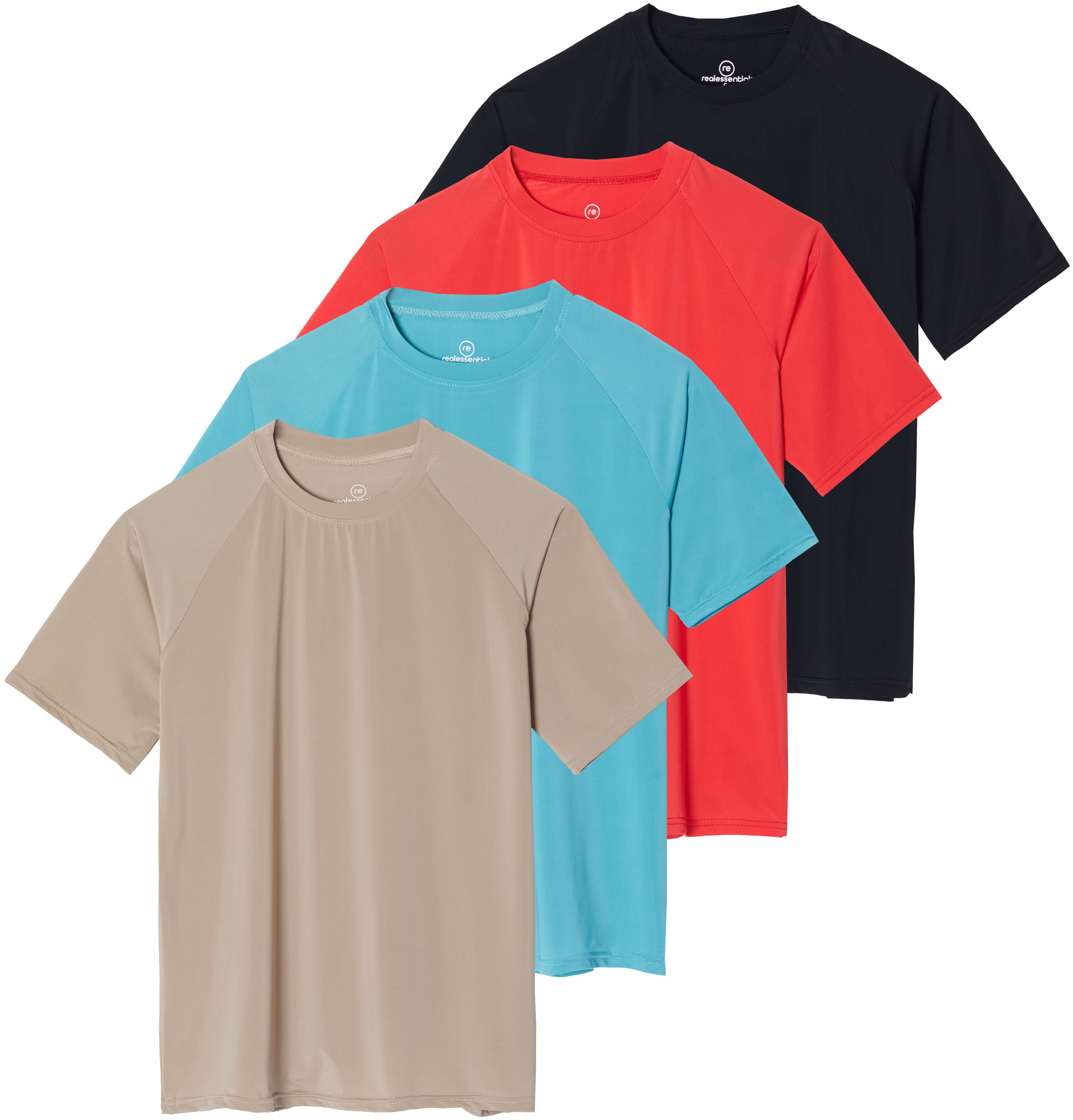 4 Pack: Women's UPF Short Sleeved Active Rashguard & UV Sun Protection ...