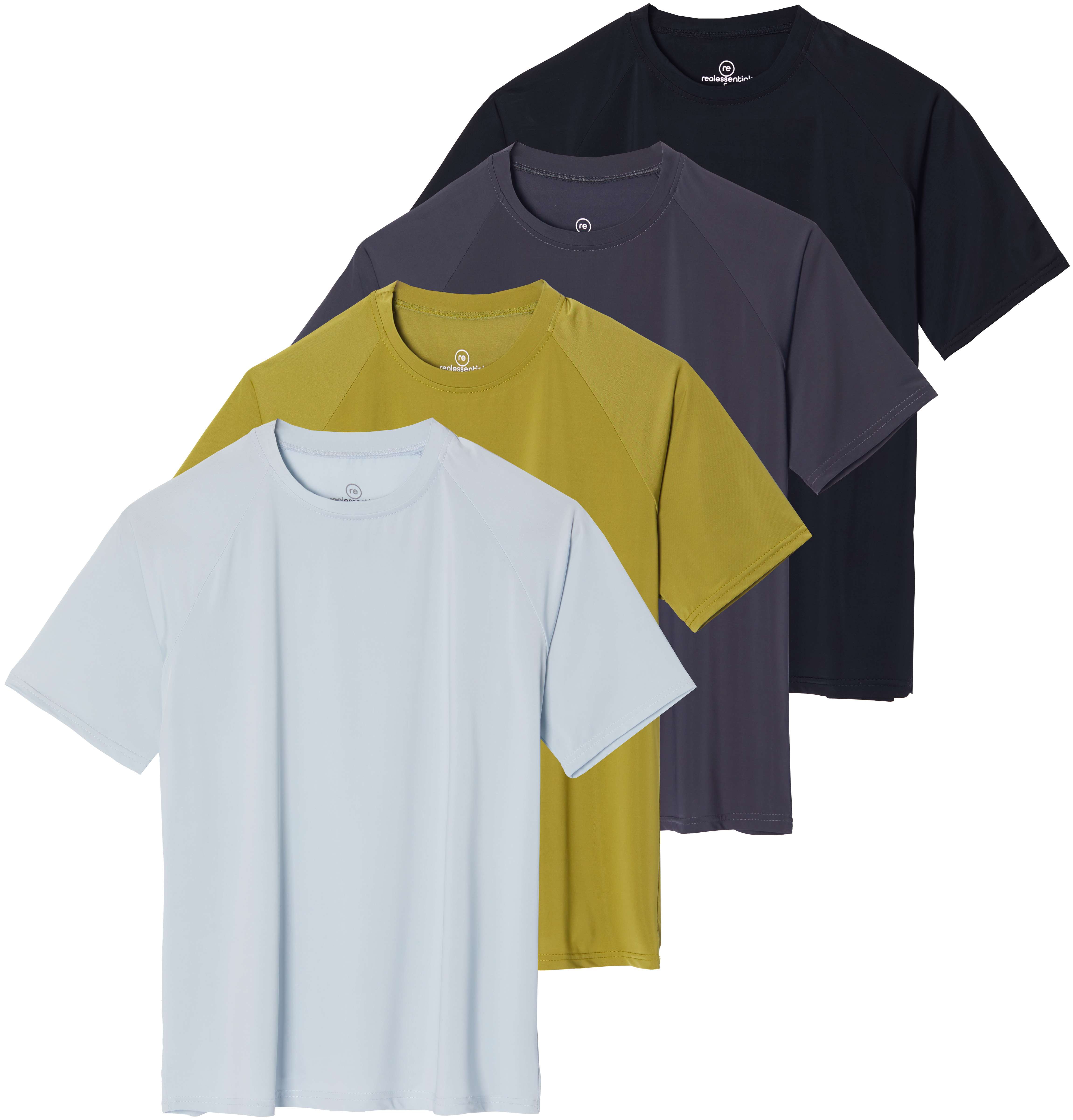 4 Pack: Women's UPF Short Sleeved Active Rashguard & UV Sun Protection ...