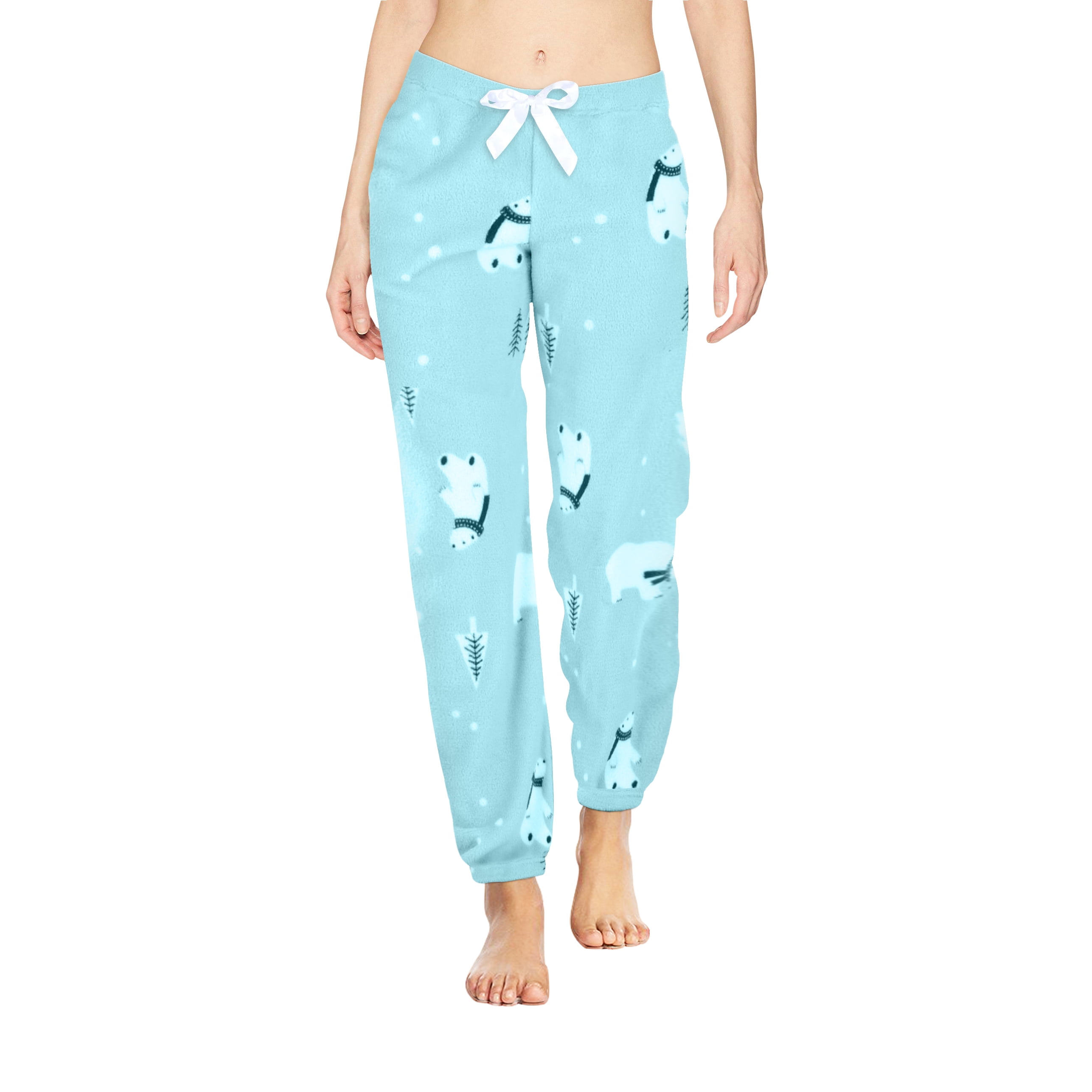 4-Pack Women's Ultra-Plush Micro Fleece Pajama Pants PJ Bottoms ...