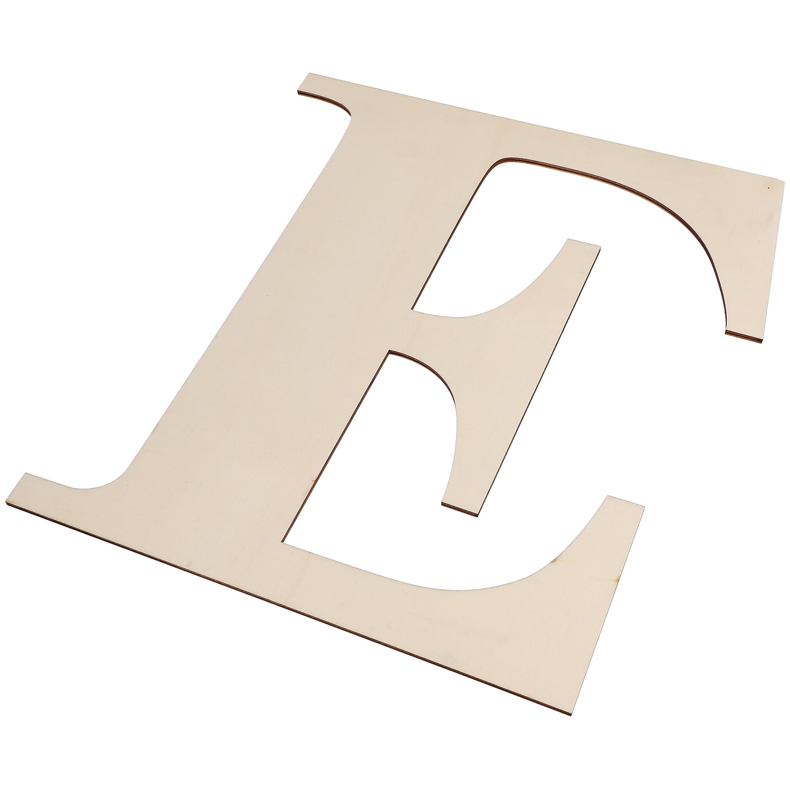 4 Pack Wooden English Alphabet Emblems Shapes for Crafting Letter Sign ...