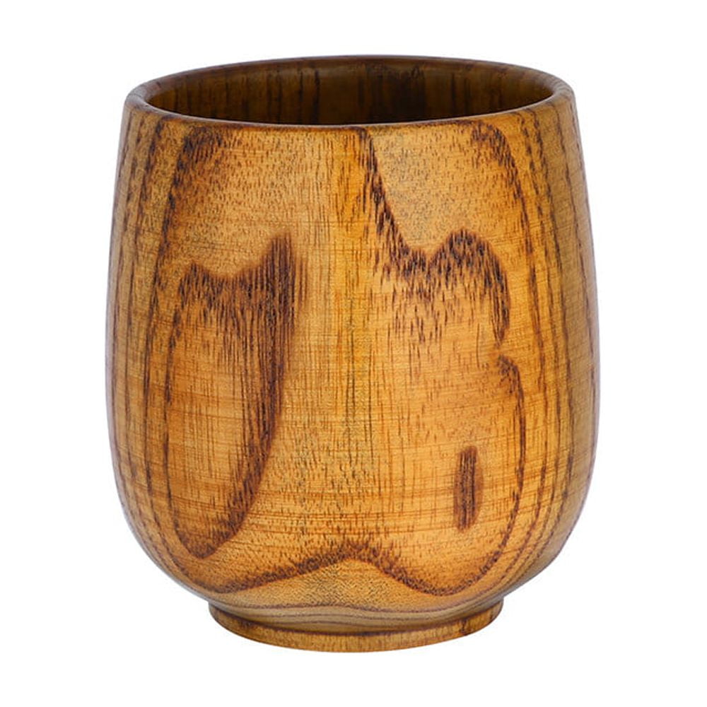 4 Pack Wooden Tea Cups - Natural Solid Wood Coffee Mug for Tea, , & Hot ...