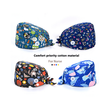 2PCS Working Cap with Buttons and Sweatband Adjustable Tie Back Hats ...