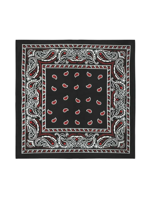 Large Bandanas 27 x 27 | Versatile Biker Rags | Classic Paisley Bandana ...
