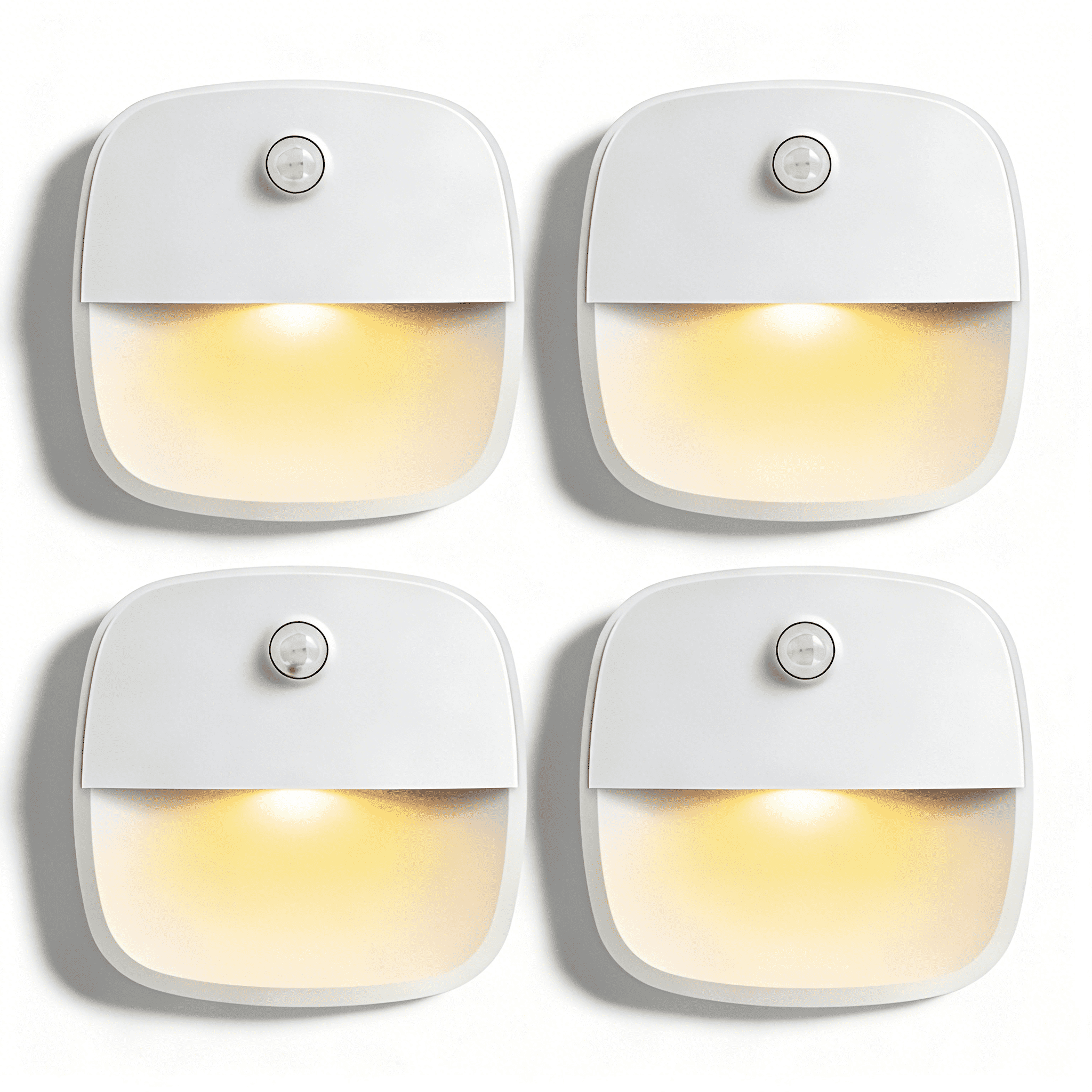 LED Night Light, 4 Pack Battery Operated Motion Sensor Lights for ...