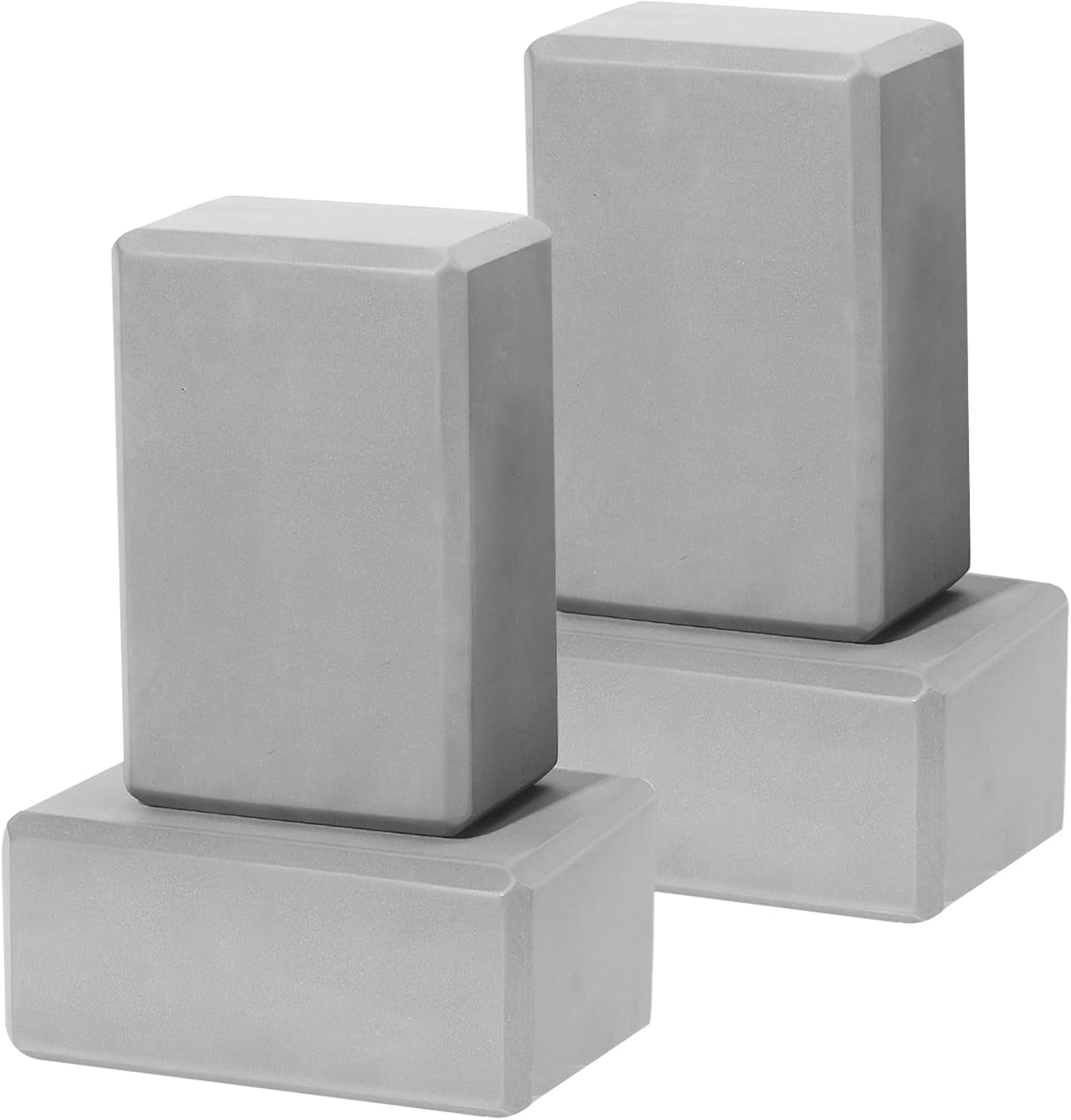 4 Pack Yoga Blocks - Premium EVA Foam Bricks for Pilates Workout ...
