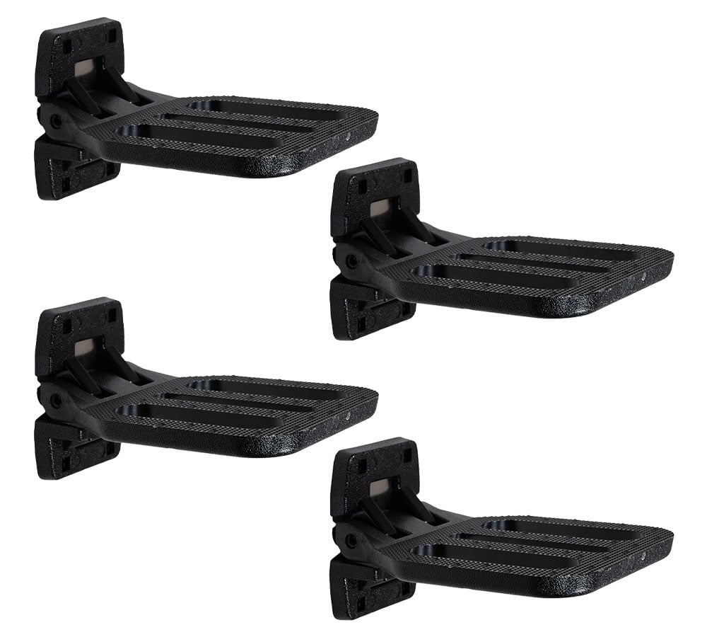 4 Pack Zinc Alloy Folding Truck Step and Handle, Black E Coat Finish ...