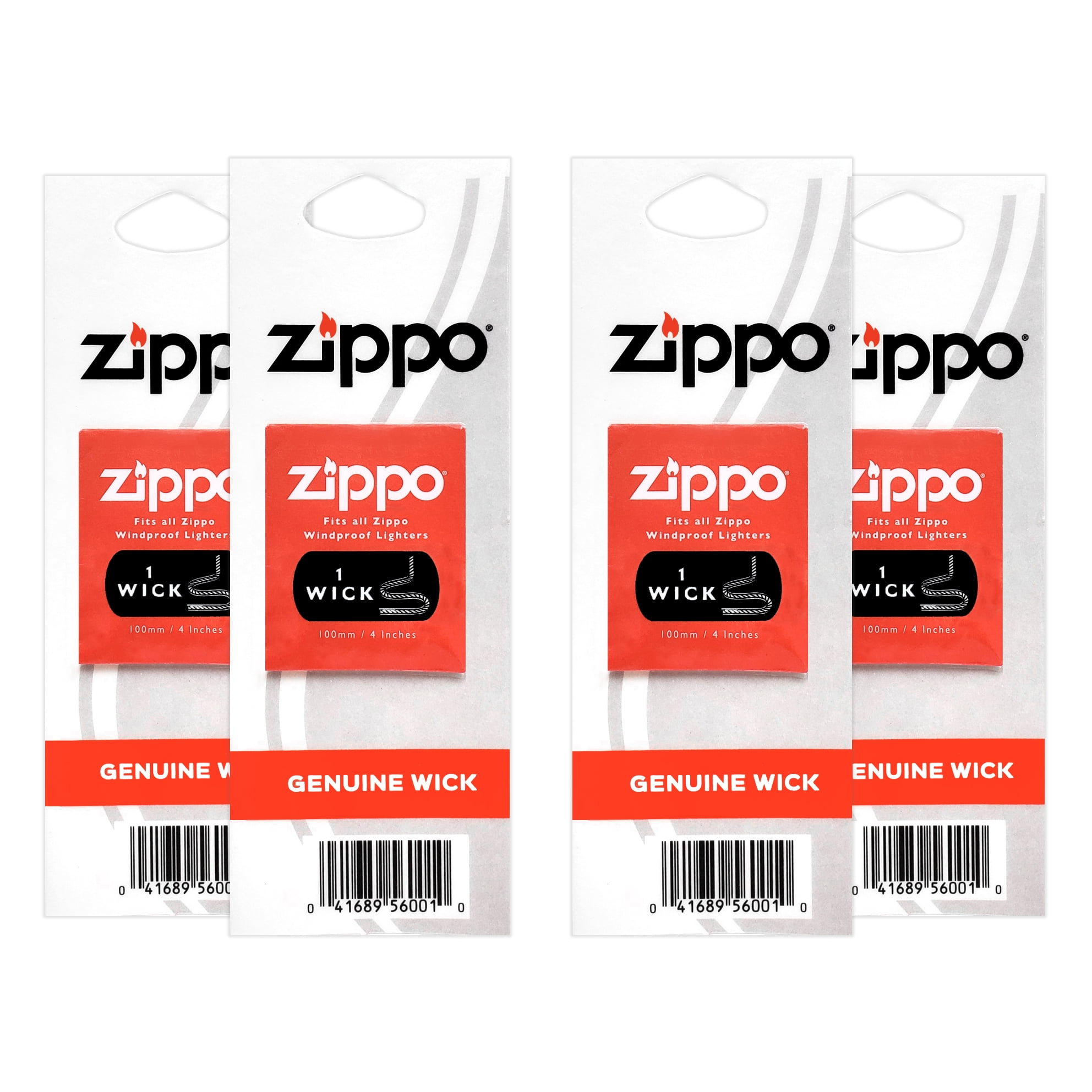 (4-Pack) Zippo Lighter Wick 4 inches, Fits all Zippo Lighters - Walmart.com