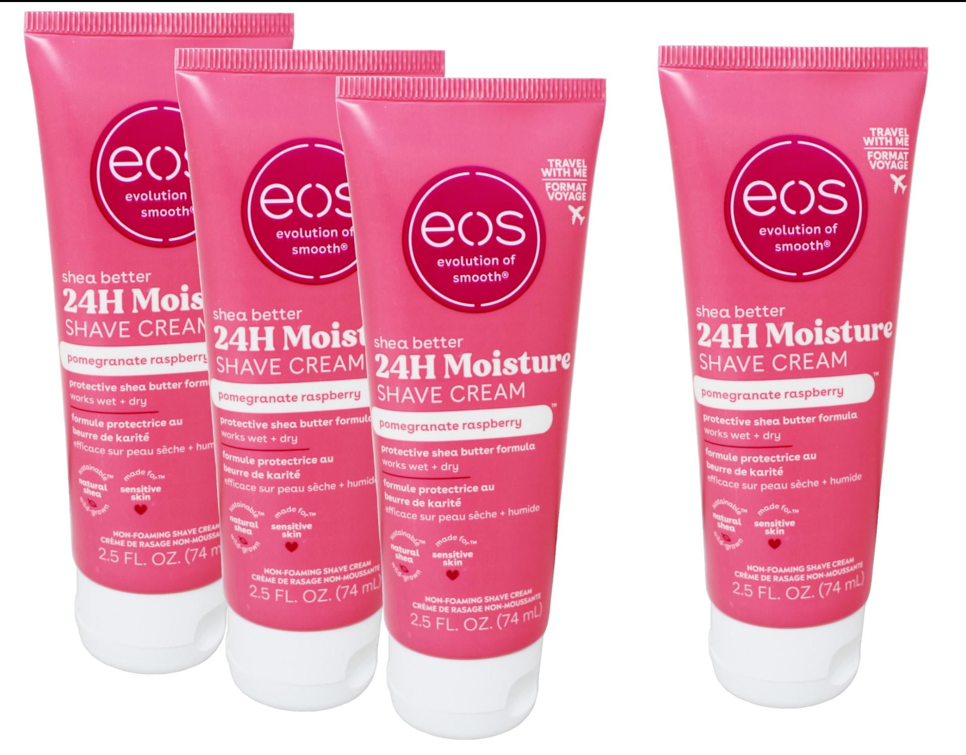 eos 4 Pack Shea Butter Moisture Shave Cream, Pomegranate Raspberry, 2.5 ...