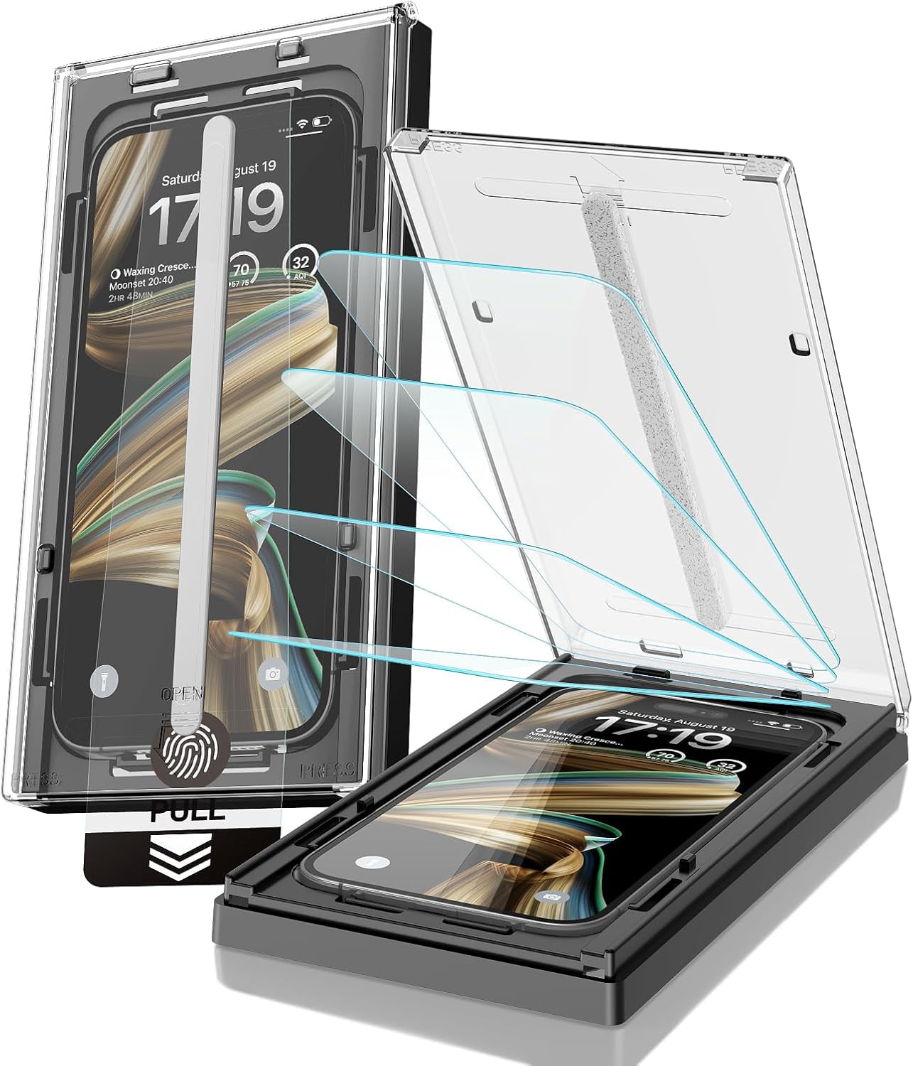 4 Pack for iPhone 16 Pro Max Screen Protector[6.9"] 9H+ Hardness 12FT ...