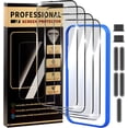 4 Pack for iPhone 16 Pro Screen Protector, Military-Grade Shatterproof ...