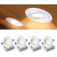 4 Pack inch 5CCT LED Gimbal Led Recessed Light with Junction Box, 360 ...