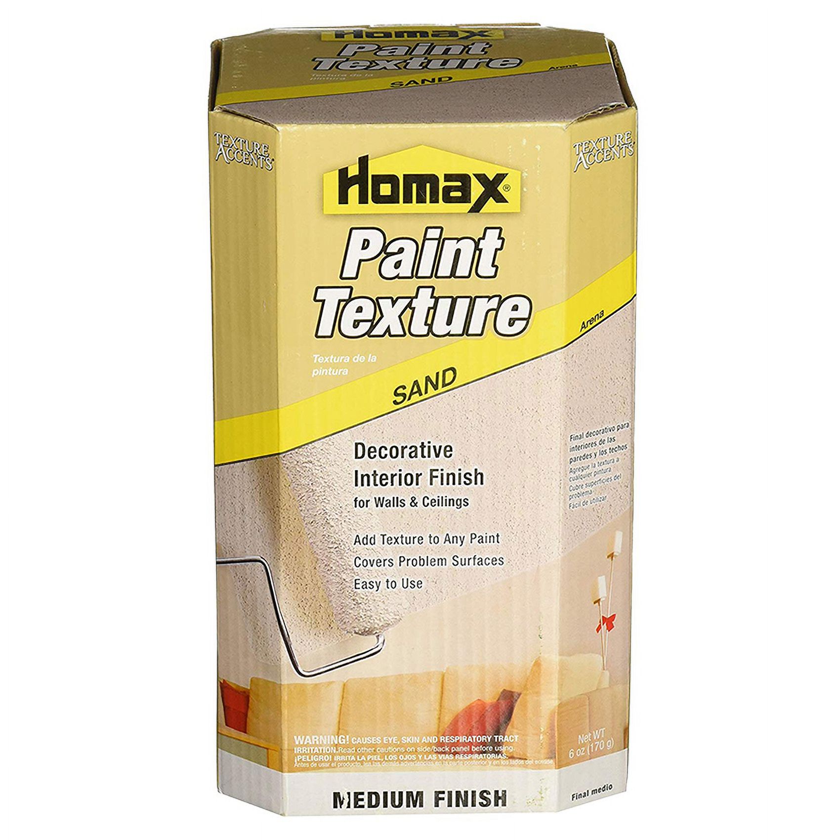 4‐Pack of 1 gal Homax 8474 Roll‐On Sand Paint Texture - Walmart.com