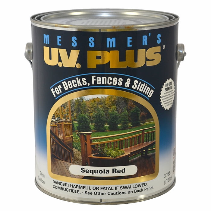 4-Pack of 1 gal Messmer’s MC-504 Natural Sequoia Red U.V. Oil-Based ...