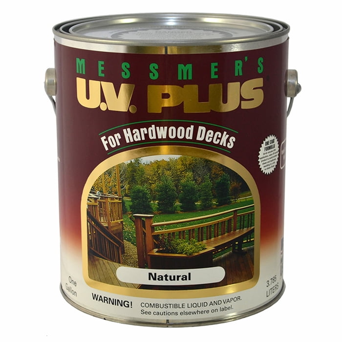 4-Pack of 1 gal Messmer's MHV-500 Natural U.V. Plus Hardwood Deck ...