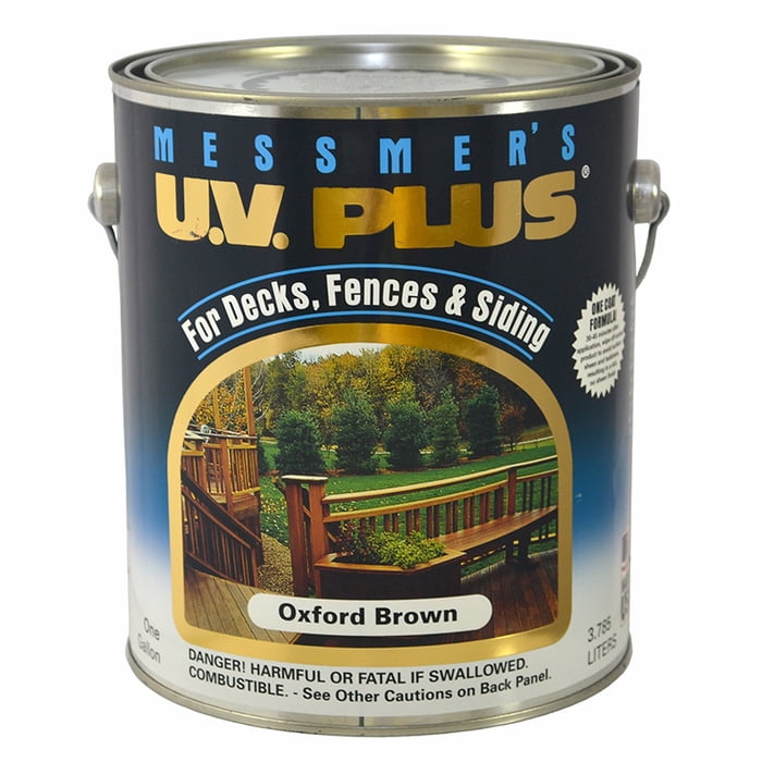 4-Pack, 1 gal Messmer's MS-602 Wood Finish - Oxford Brown, U.V. Plus ...