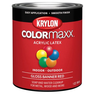 6-Pack of 12 oz Krylon K02720007 Red Pepper Fusion All-In-One Paint ...