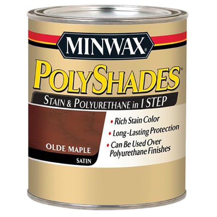 4-Pack of 1 qt Minwax 61330 Old Maple PolyShades Wood Stain And ...