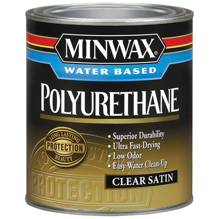 4-Pack of 1 qt Minwax 63025 Clear Water Based Poly Oil-Modified ...