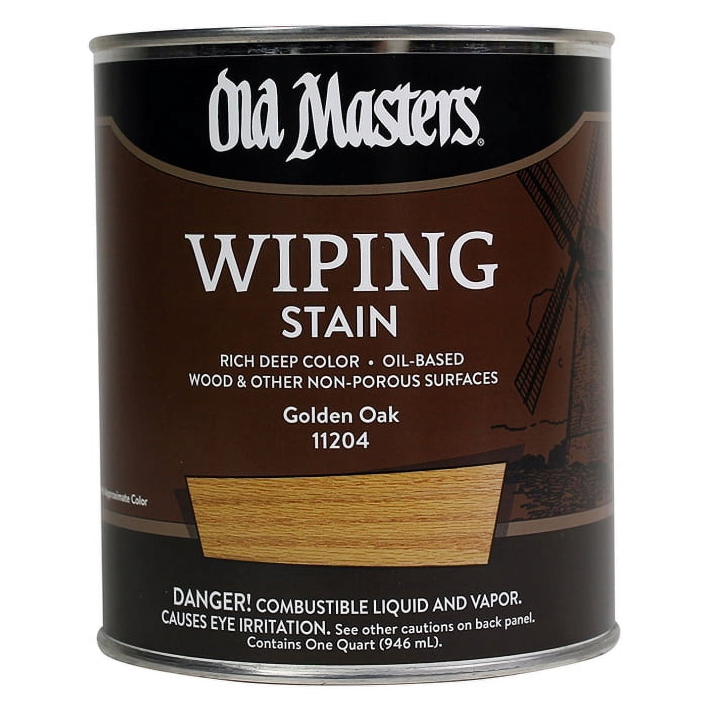 4-Pack of 1 qt Old Masters 11204 Golden Oak Old Masters Oil-Based ...