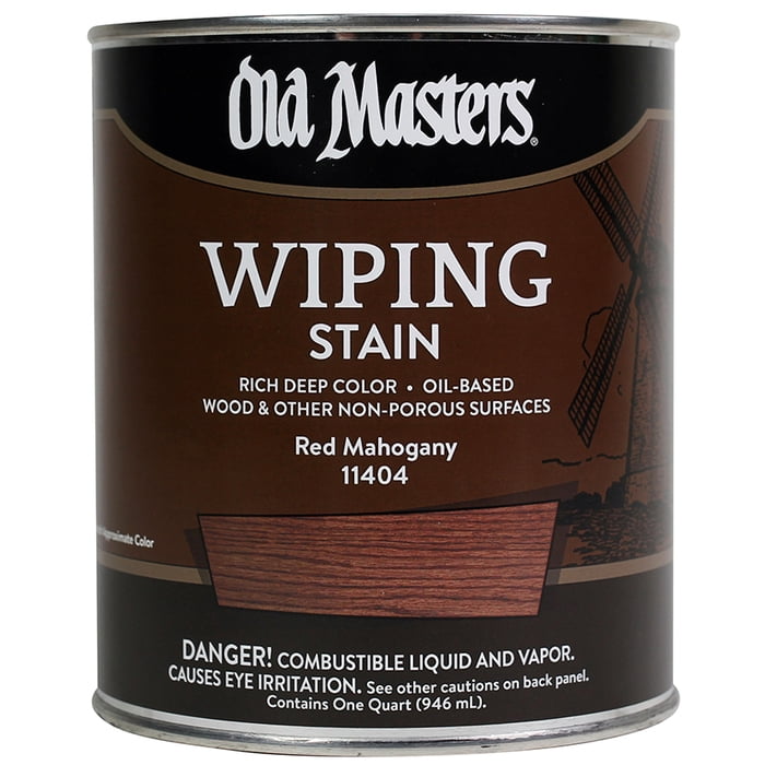 4-Pack of 1 qt Old Masters 11404 Red Mahogany Old Masters Oil-Based ...