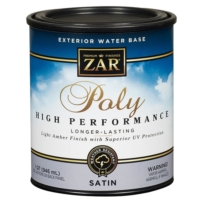 4-Pack of 1 qt UGL 32712 Light Amber Zar, Polyurethane Water-Based ...