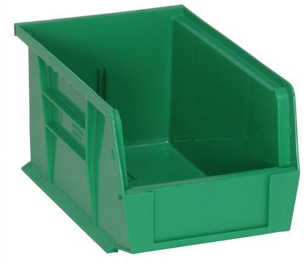 4 Pack of 16" Deep x 11" Wide x 8" High Green Stack and Hang Bins ...