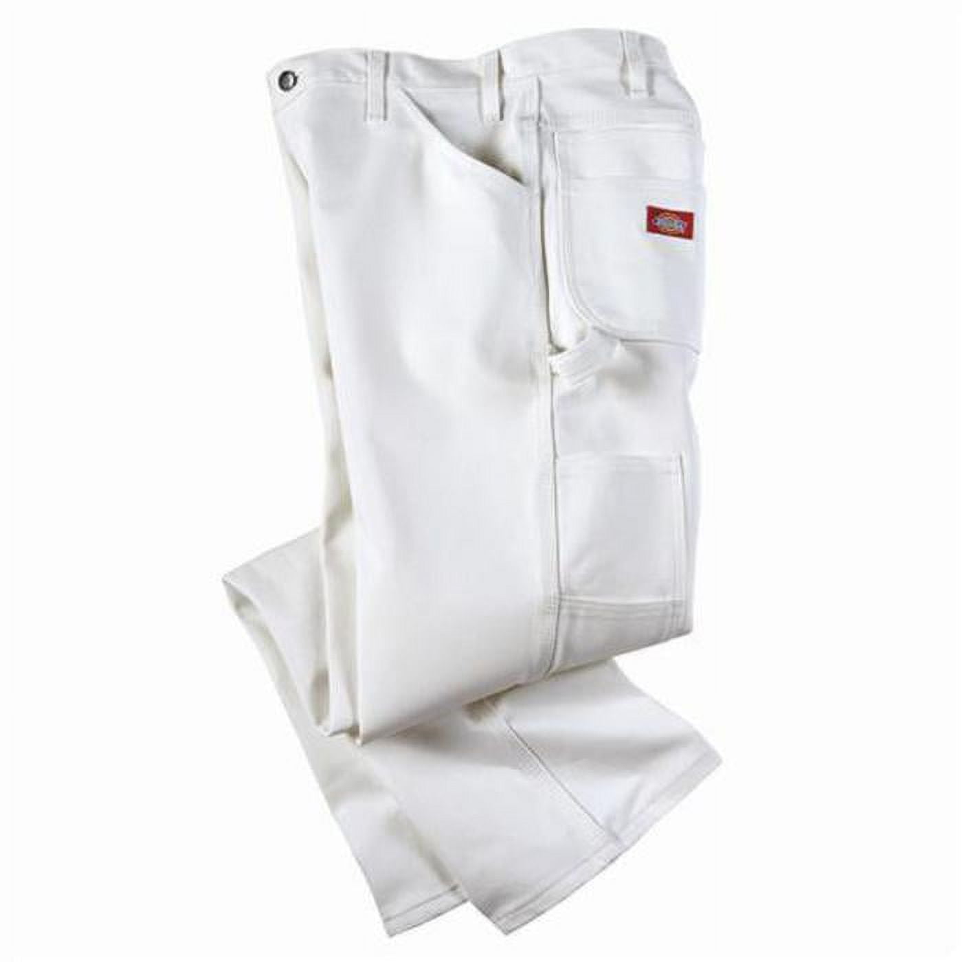 Dickies Relaxed Fit White Cotton Painter's Pants, 4-Pack, 34x32, Hammer ...