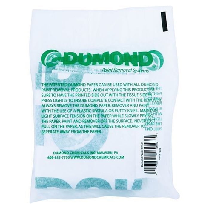 4-Pack of 39” x 39” Dumond 1023 Peel Away Laminated Paper, 3-Pack ...