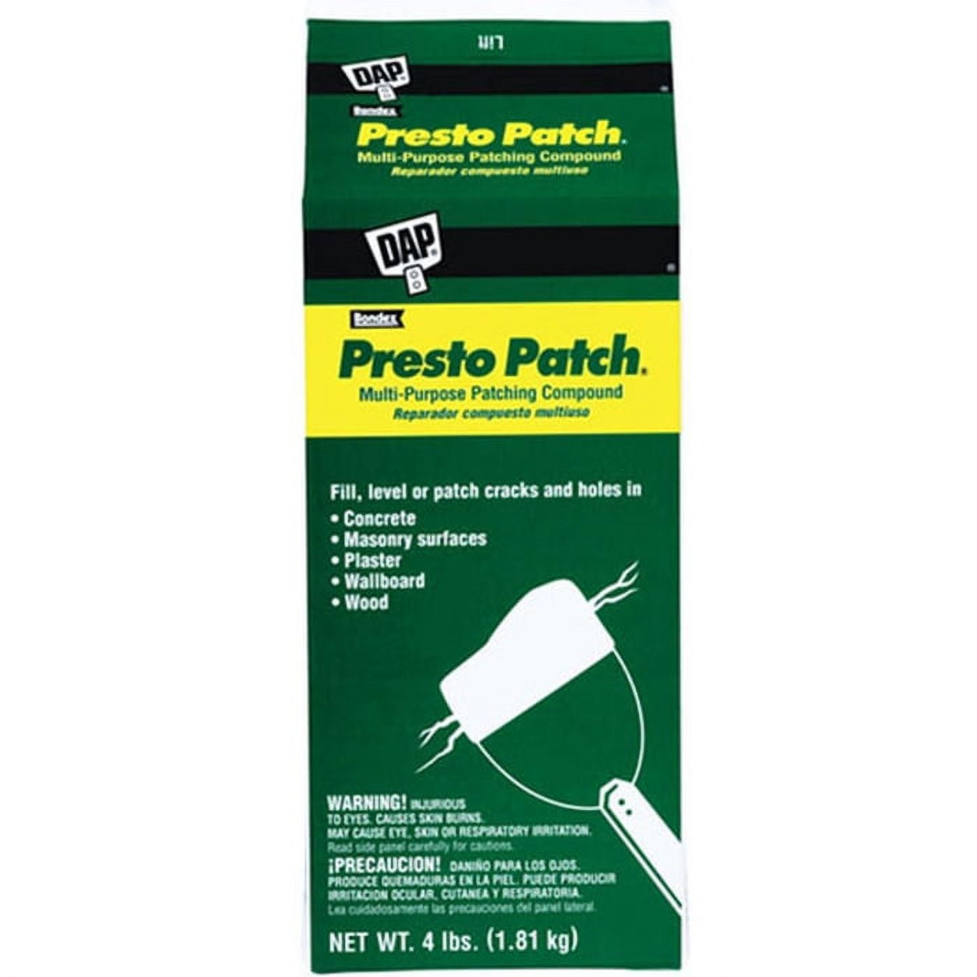 4-Pack of 4 lb Dap 58505 Presto Patch High Performance Patching Compound - Walmart.com