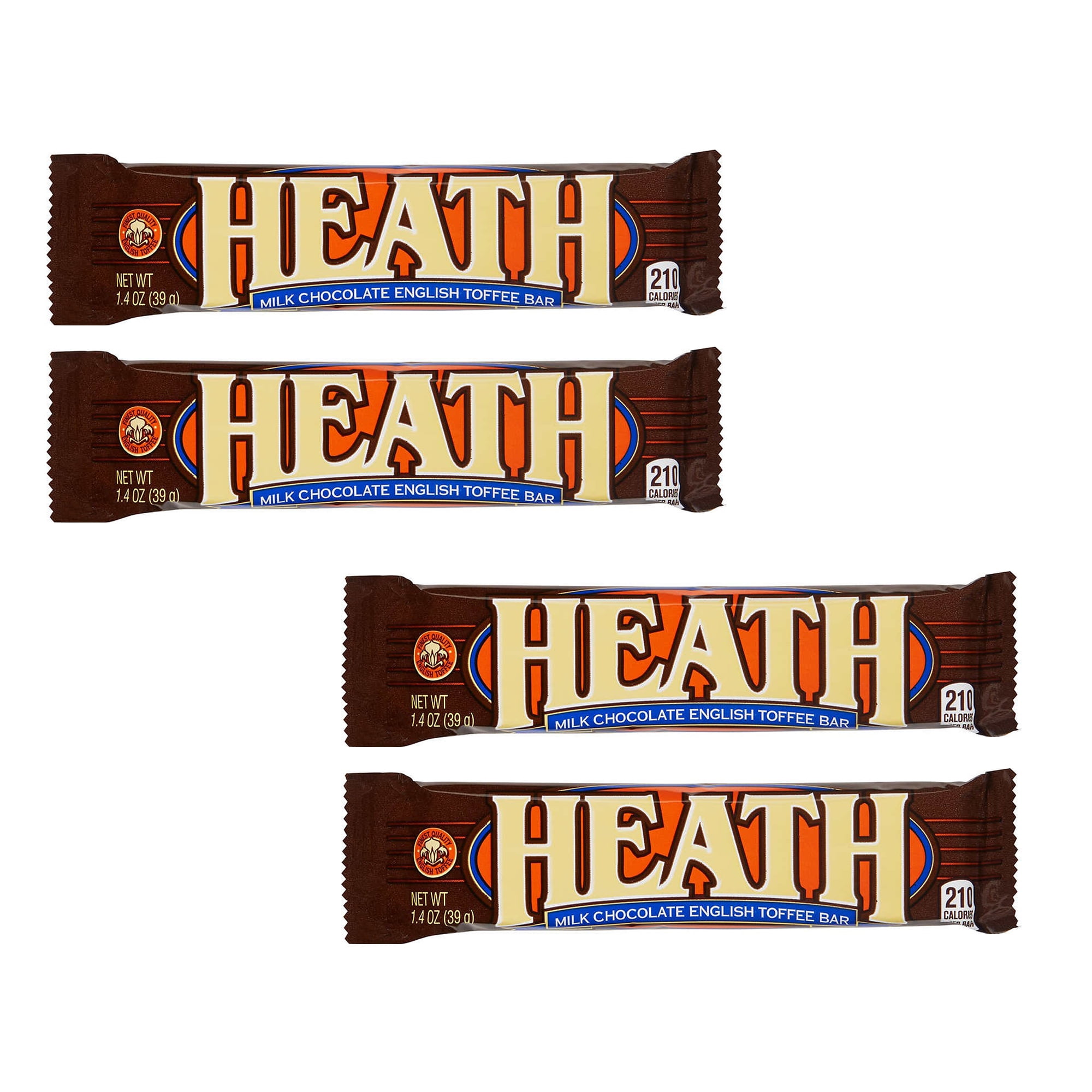 4 Pack of Heath Bar - with Milk Chocolate English Toffee | 1.4 Oz a ...