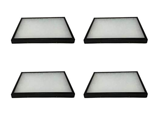 4 Pack of Riker Display Cases 12 x 16 x 1 1/4 for Collectibles ...