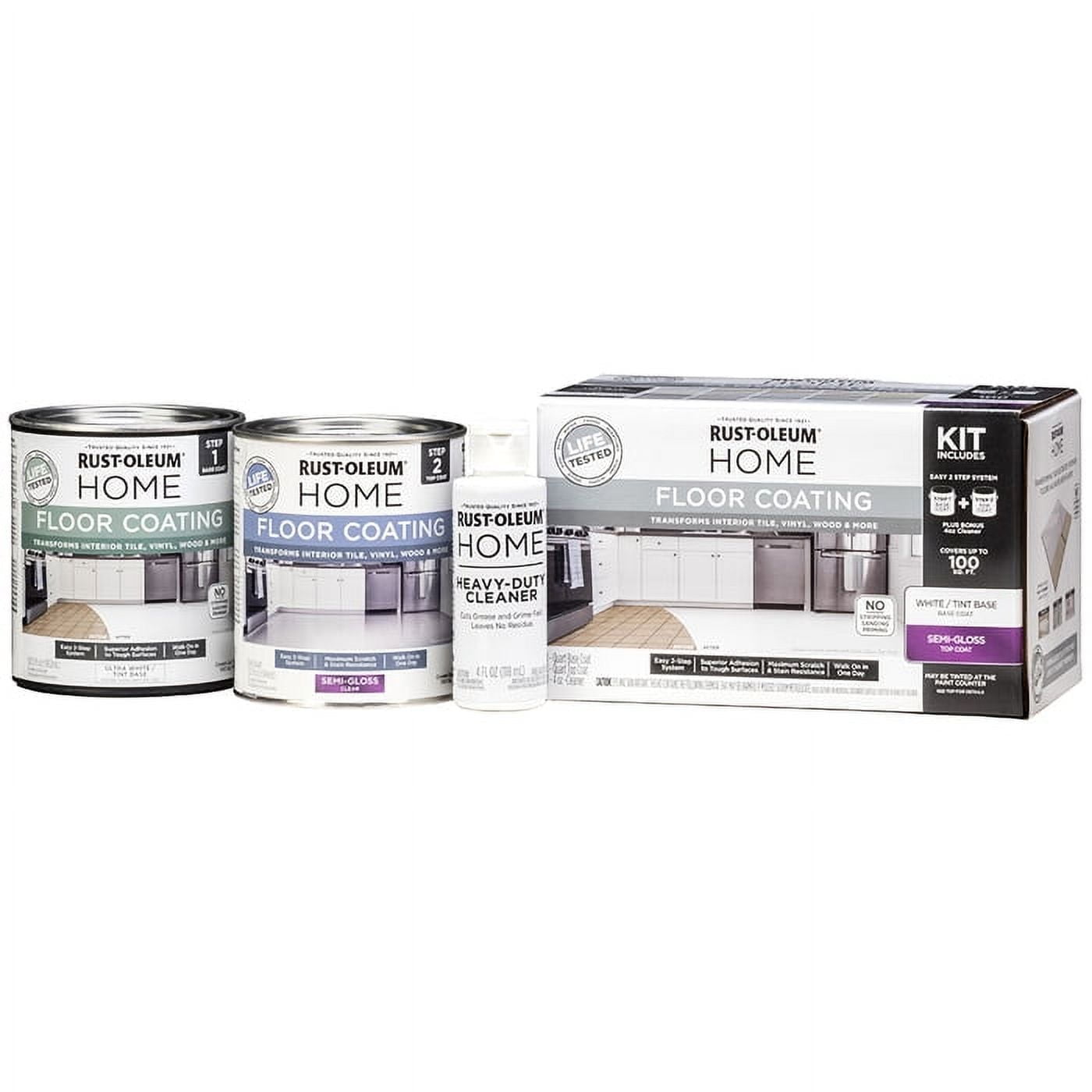 4-Pack of Rust-Oleum 360099 Home White Tint Base Interior Floor Coating ...