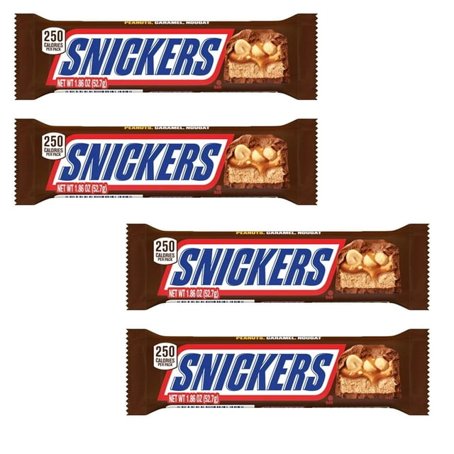 4 Pack of Snickers Peanut Butter Ice Cream with Chocolate Bars | 47 ...