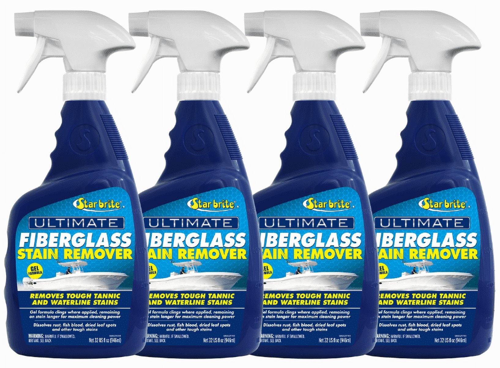 4 Pack of Star Brite Ultimate Fiberglass Stain Remover 32 oz Spray ...